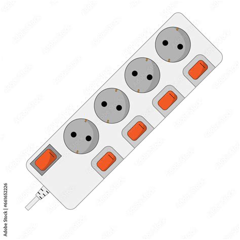 전기 콘센트 점프선 벡터 일러스트 Stock Vektor Adobe Stock