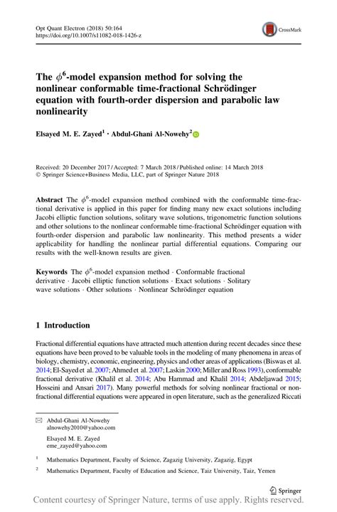 The φ⁶ Model Expansion Method For Solving The Nonlinear Conformable Time Fractional Schrödinger