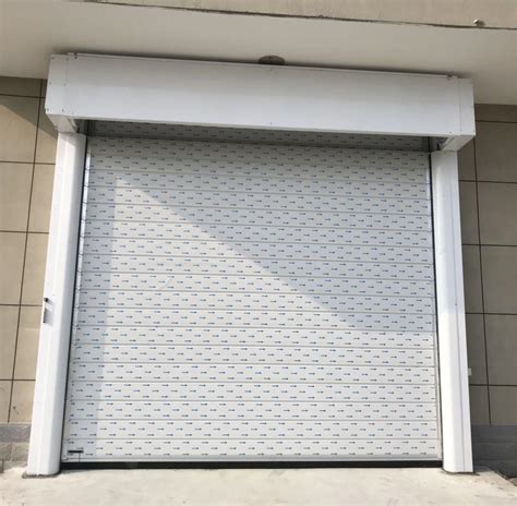 Anti Theft Heat Preservation Overhead Roller Shutter Commercial Automatic PU Foamed High Speed