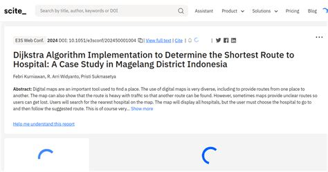 Dijkstra Algorithm Implementation To Determine The Shortest Route To