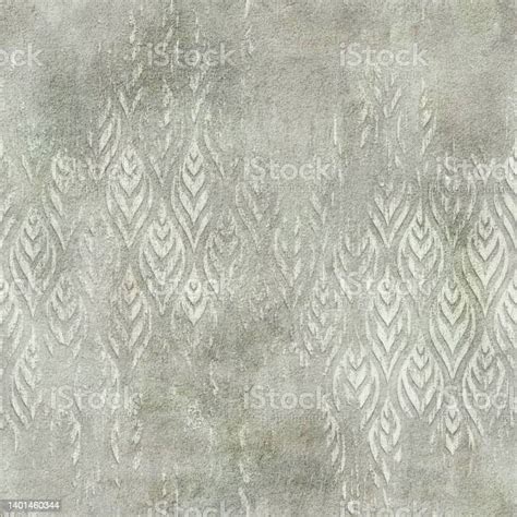 기하학적 잎 패턴 석고 배경 그런 지 질감 3d 일러스트레이션이있는 벽 스텐실 이음새없는 질감 이탈리아에 대한 스톡 사진 및