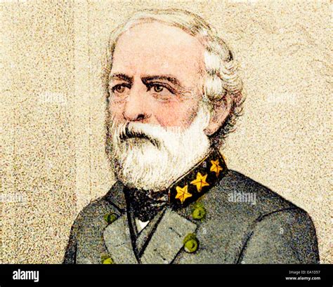 Vintage Print Depicting Robert E Lee Stock Photo Alamy