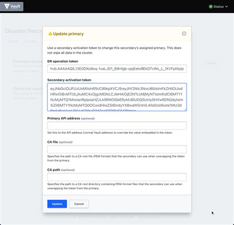 disaster recovery replication setup vault hashicorp developer