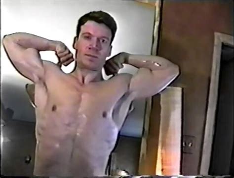 Vintage Stripper Flexing Biceps