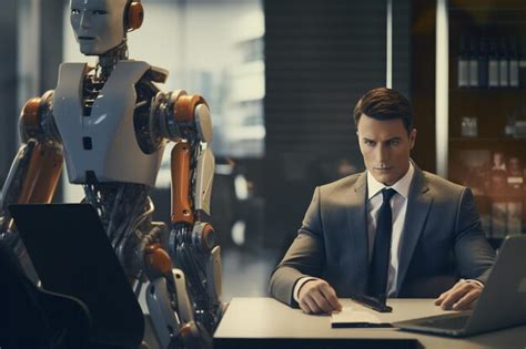 Premium Ai Image Datadriven Ai Robot Empowers Entrepreneurs