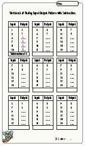 Input Output Patterns Worksheets Free Printable