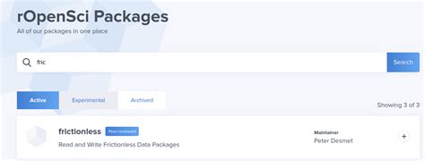 frictionless read and write frictionless data packages · issue 495 · ropensci software review