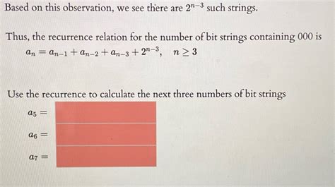 Solved Let An Be The Number Of Bit Strings Of Length N That