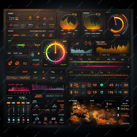 Premium Photo Advanced Digital Dashboard With Realtime Data Analysis