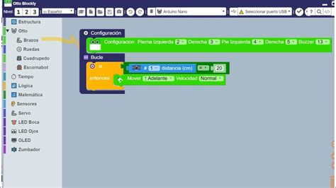 Aplicaciones Robótica Blockly Otto Participante Del Curso De Robótica Marco Caballero Youtube