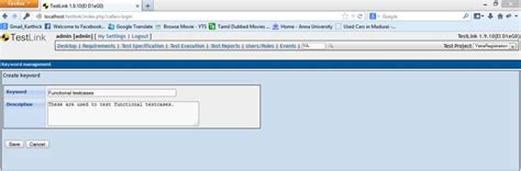 TestLink Tutorial 4 Test Metrics Keyword Management Custom Fields And Test Report Charts