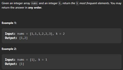 5 Top K Frequent Elements Leetcode Medium With A 643 Acceptance