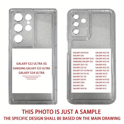 2 пакет Силиконови Калъфи За Телефони За Galaxy Серия Удароустойчиви Прозрачни Калъфи С Дизайн