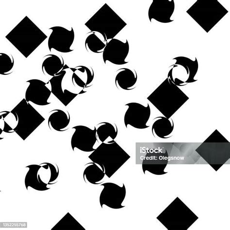 흰색 배경 특유의 독특한 작전 아트 모던 디자인 컨셉에 신비한 블랙 패턴 검은색에 대한 스톡 벡터 아트 및 기타 이미지 검은색 기이함 기하 Istock