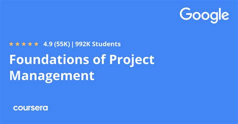 Foundations Of Project Management Coursya