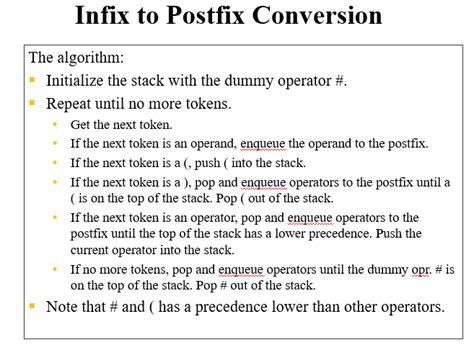 In Java In This Lab You Are To Write An Infix