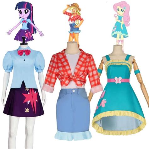 ♦ Dhgate Twilight Sparkle Applejack Fluttershy Mirabel Cosplay For