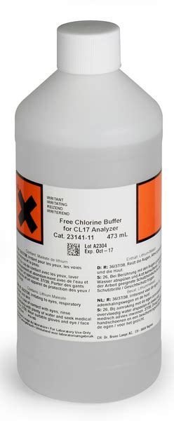Hach Online Cl17 Free Chlorine Buffer Solution 473 Ml Alat Lab Water Analysis