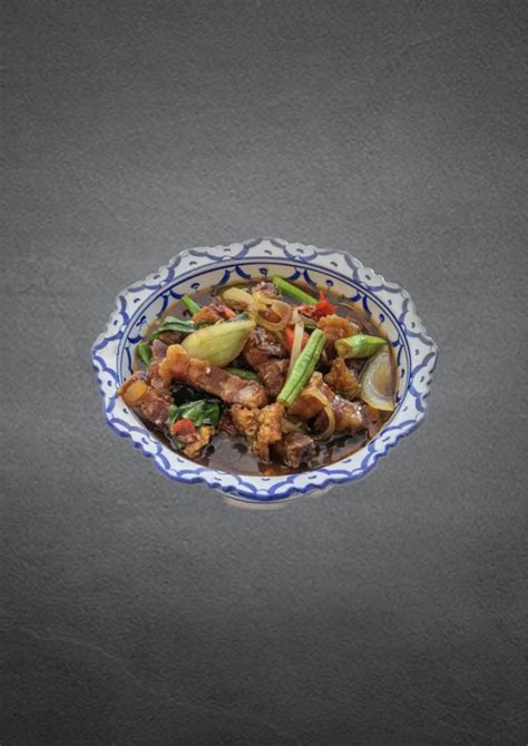 Crispy Pork Belly With Thai Basil