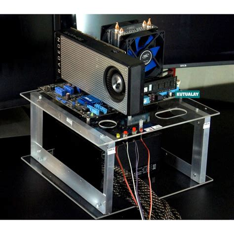 Jual Casing Case Cpu Acrylic Komputer Rack Pc Open Air Mini Micro Atx