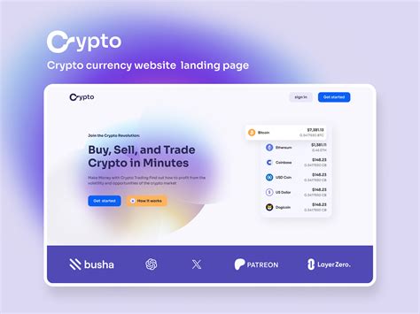 Crypto Currency Web Landing Page Desing Concept By Mohammad On Dribbble