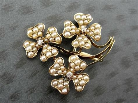 Будешь счастливой винтажные броши в виде четырехлистного клевера Идеи и вдохновение в журнале