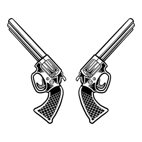 Guns Vector Art 13373992 Vector Art At Vecteezy