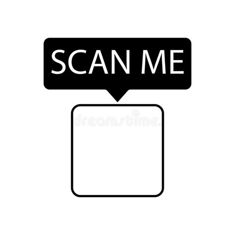 Template For Scan Me Vector Of Information Symbol Stock Vector