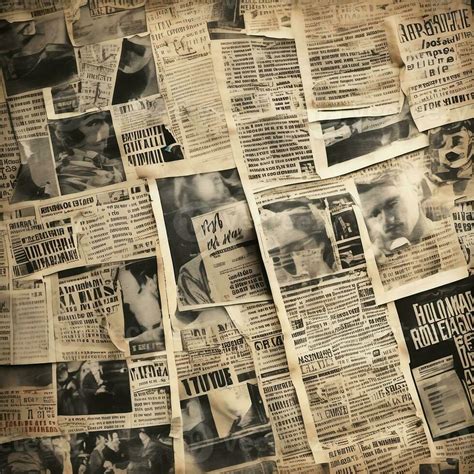 Vintage Newspaper Background Wallpaper