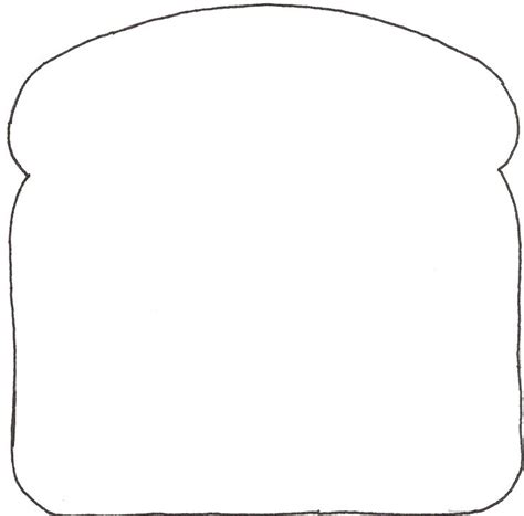Bread Slice Template For Diy Projects