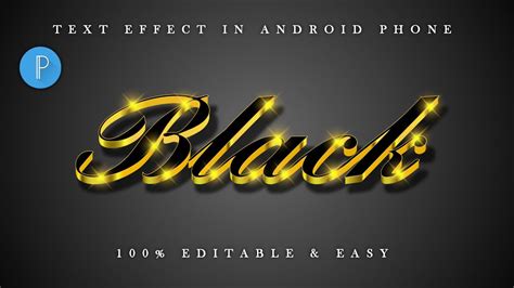 black text effect in pixellab how to make a 3d text in pixellab fancy text design in