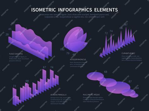 Premium Vector Isometric Infographics Elements Business Graphics