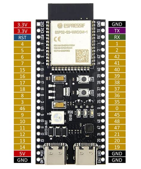 Esp32 S3 Devkitc 1 N16r8 Wifi Bluetooth 5 Modül Geliştirme Kartı Esp32