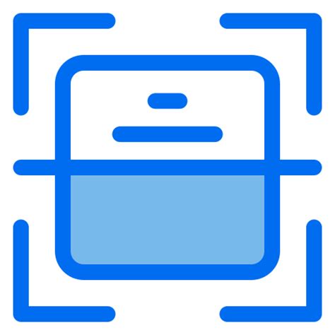 qr scan generic blue icon