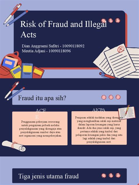 Risk Of Frauds And Illegal Acts Pdf