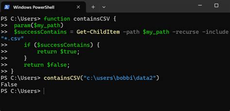 Powershell How To Create Function That Returns True False