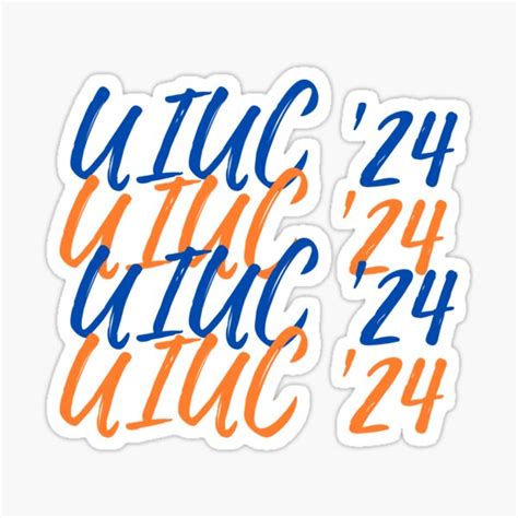 Uiuc Class Of 24 Sticker By Arisovsic19 Redbubble