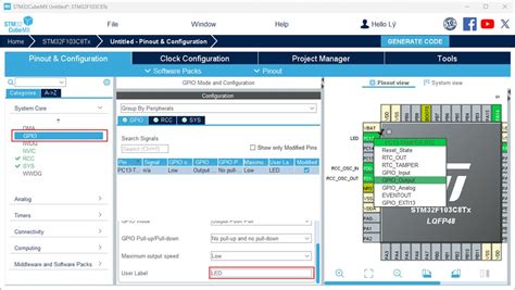 Gpio Chớp Tắt Led Pc13 LẬp TrÌnh Stm32f103c8t6