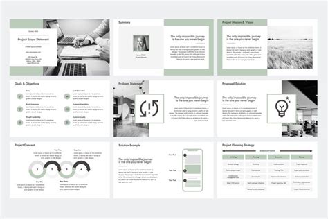 Project Scope Statement Powerpoint Business Presentation Templates Template Design Powerpoint