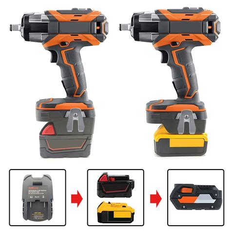 Dewalt 용 리튬 이온 배터리 어댑터 컨버터 18v 20v 리튬 이온 전동 공구 전기드릴 사용 리튬 이온 전동 공구