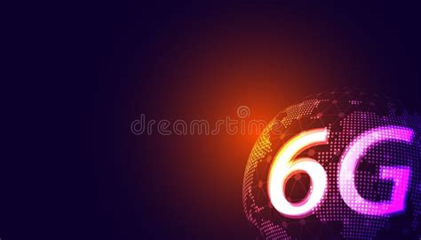abstract world technology digital futuristic concept 6g sixth