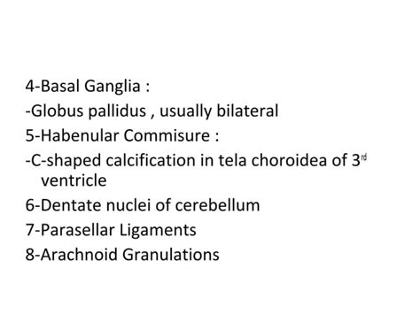 Diagnostic Imaging Of Intracranial Calcifications Ppt Brain And Nervous System Disorders