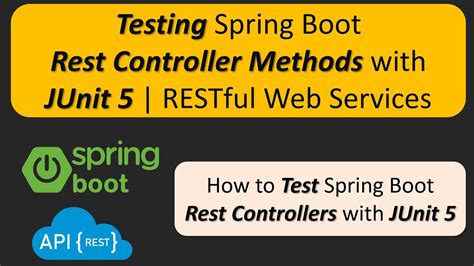 Testing Spring Boot Rest Controller Methods With Junit 5 Restful Web