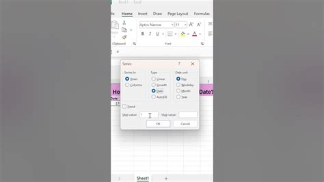 Auto Fill Date In Excel‼️ Youtube