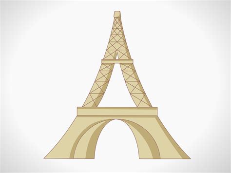 Eiffel Tower Sketch Step By Step