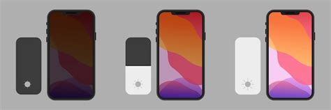 Premium Vector Brightness Control In Screen Mobile Smartphone Vector In Flat Design