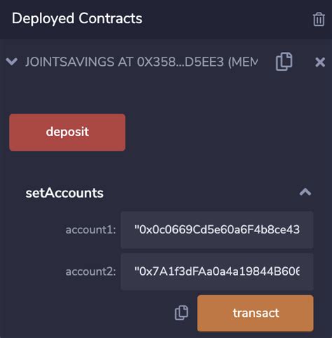 Github Tycastleberrysolidity Joint Savings Account