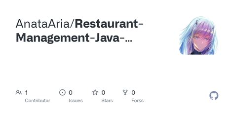 Github Anataaria Restaurant Management Java Version