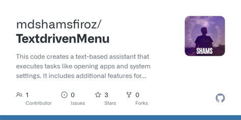 Md Shams Firoz On Linkedin Github Mdshamsfiroztextdrivenmenu This Code Demonstrates A Basic