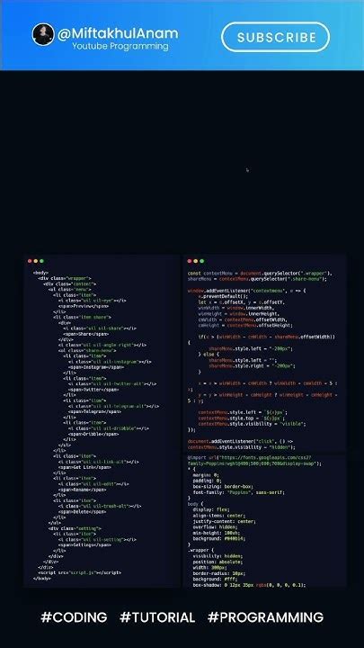 Custom Right Click Context Menu Dengan Html Css Dan Javascript Coding Programming Tutorial